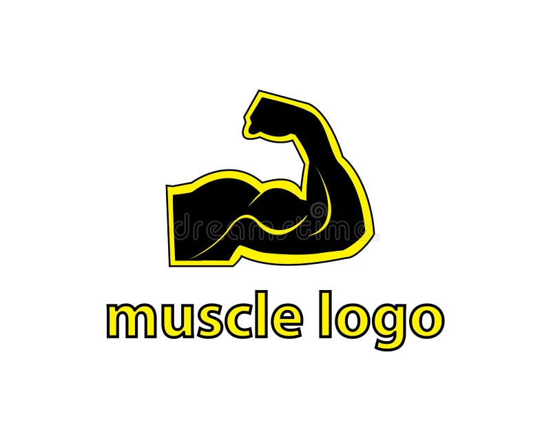 Muscle Logo Design Vector Icon Stock Illustration - Illustration of ...
