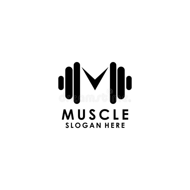 Muscle logo template stock illustration. Illustration of fitness ...