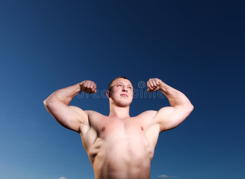 Man with heart stock photo. Image of muscular, romance - 24185758