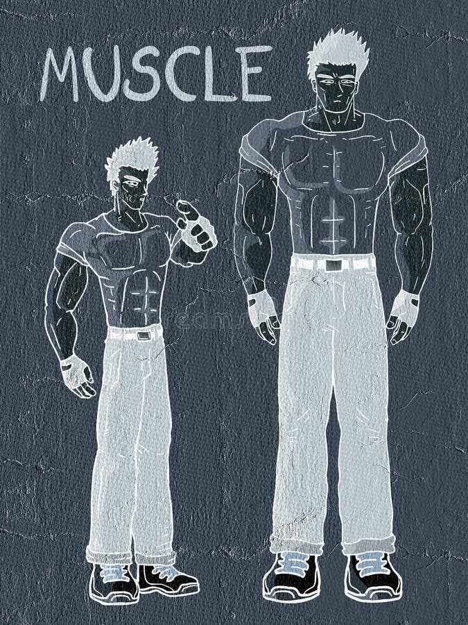 Massive Muscle Man stock illustration. Illustration of giant - 88135059