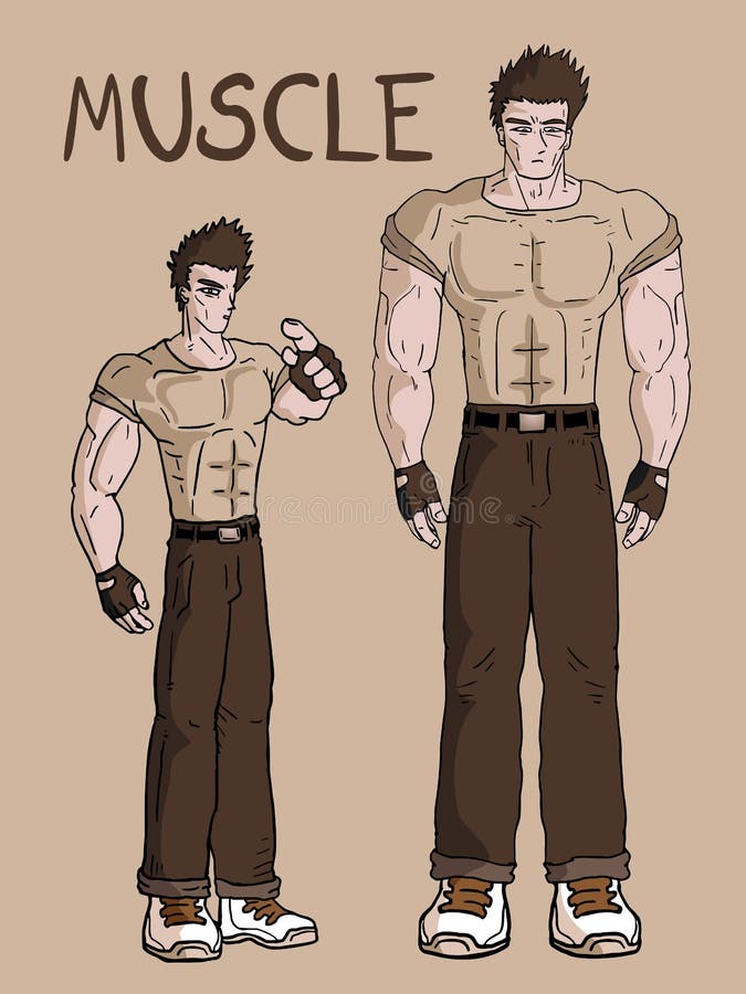 Massive Muscle Man stock illustration. Illustration of giant - 88135059