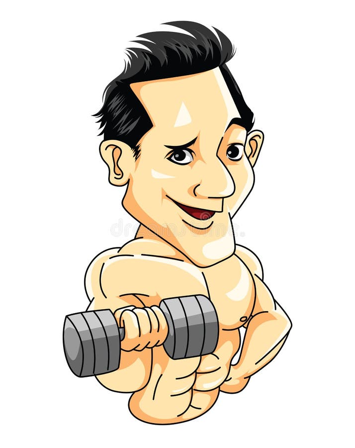 Muscle Man stock vector. Illustration of builder, bodybuilder - 47880515