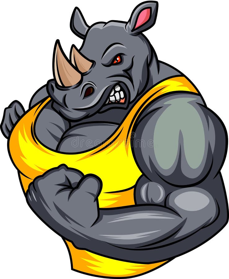 Muscle Rhino Stock Illustrations – 155 Muscle Rhino Stock Illustrations ...