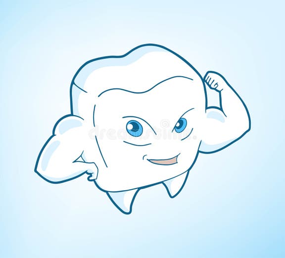 Muscle tooth draw stock vector. Illustration of healthy - 151041737