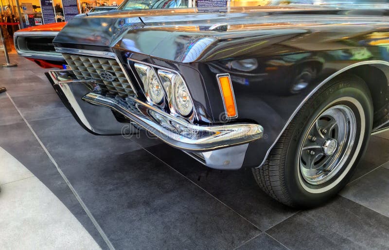 Musclecar profile - indoor stock image. Image of musclecar - 259890395