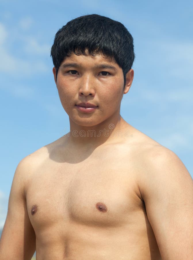 Muscled Mongolian model stock image. Image of boys, fitness - 30425795