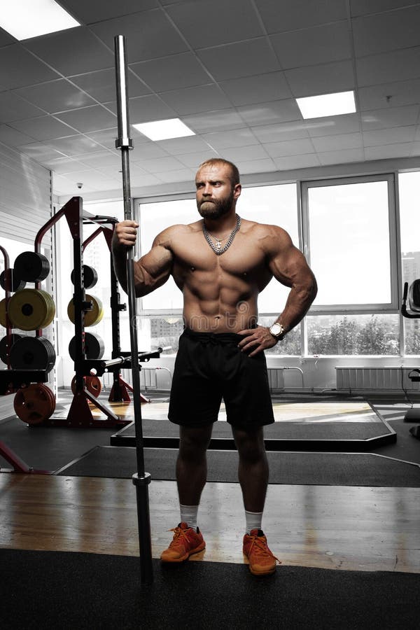 Muscular Athletic Bodybuilder Stock Photo - Image of lifestyle, health ...