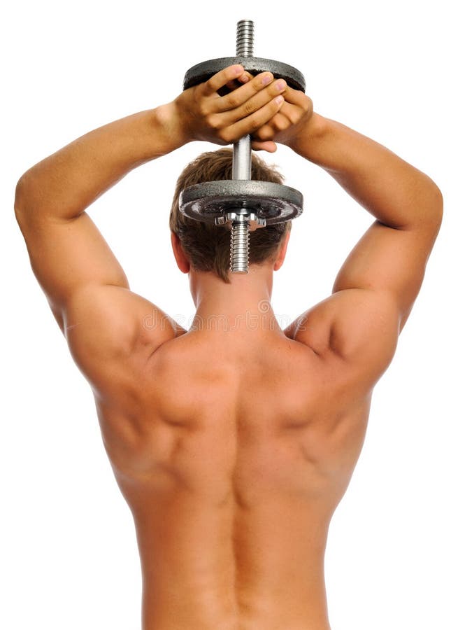 Muscular back of athelete stock photo. Image of anonymous - 20167494