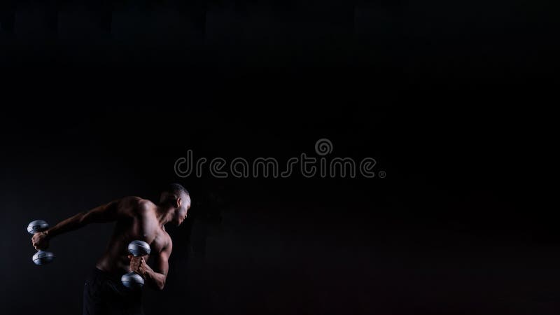 Muscular Black African Man with Defined Muscles Abs Abdominal, Exercise ...