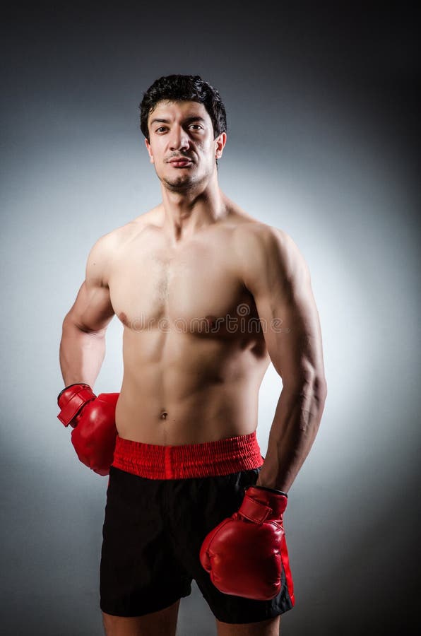 Muscular boxer stock photo. Image of male, hand, biceps - 41912950