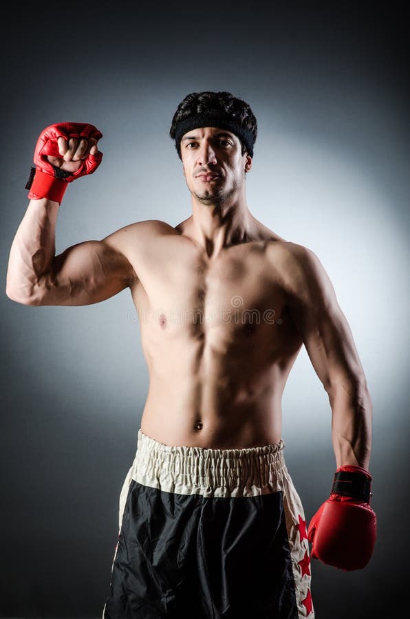 Muscular boxer stock photo. Image of anger, person, ripped - 43185638