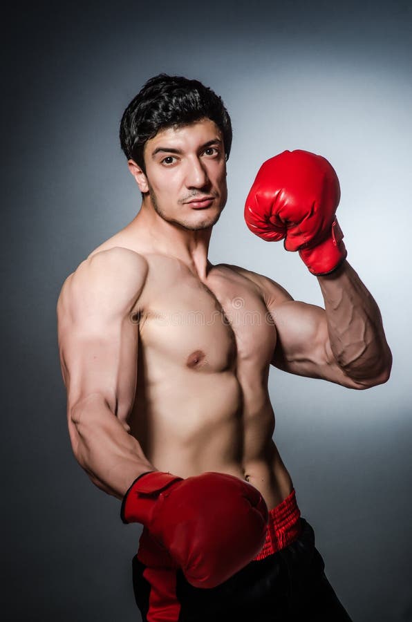 Muscular boxer stock image. Image of competition, biceps - 43413165