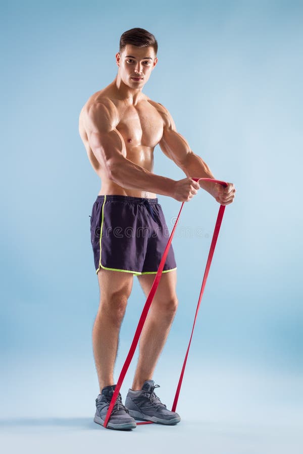 Muscular Handsome Man stock image. Image of build, muscles - 58156623