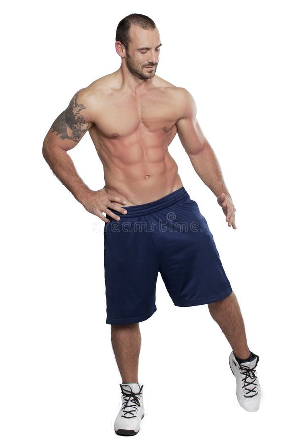 Man with Beautiful Muscles Body Stock Photo - Image of view, toothy ...