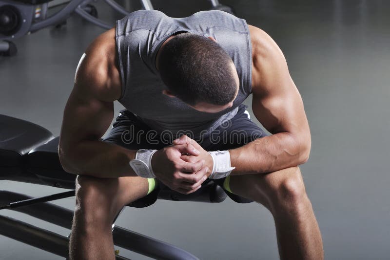 Handsome Muscular Male Model with Perfect Body Posing Stock Image ...