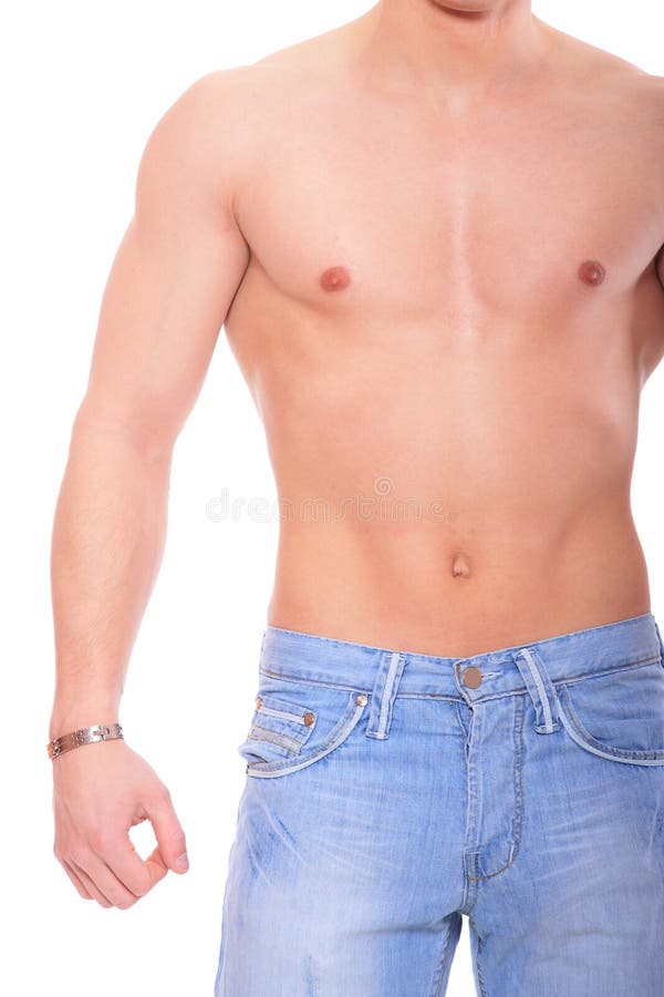 Muscular male torso stock photo. Image of attractive - 19054780
