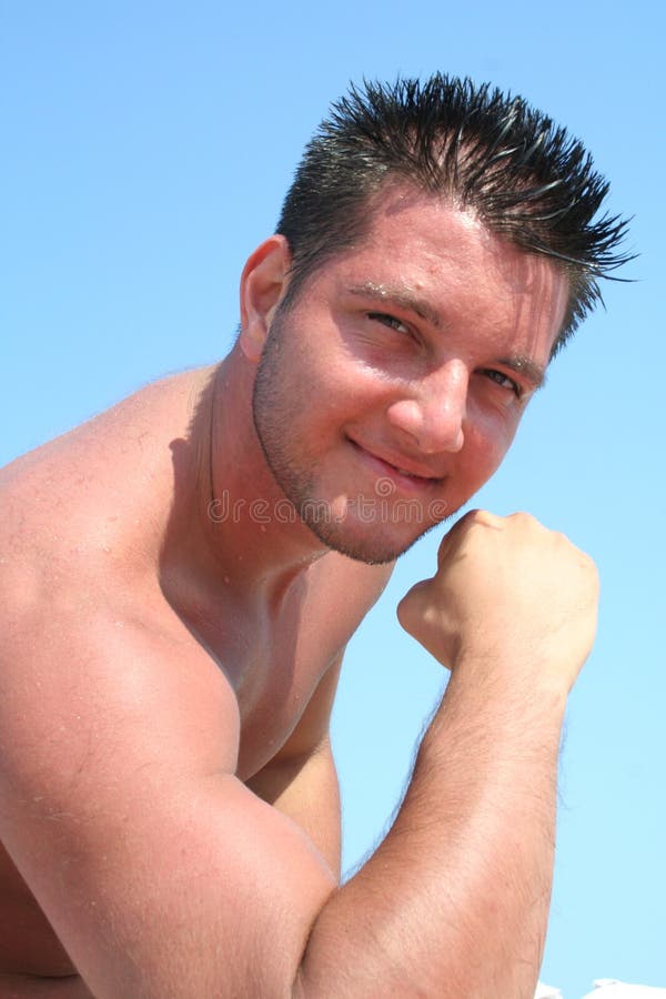 MUSCULAR MALE TORSO stock photo. Image of bodybuilder - 3643650