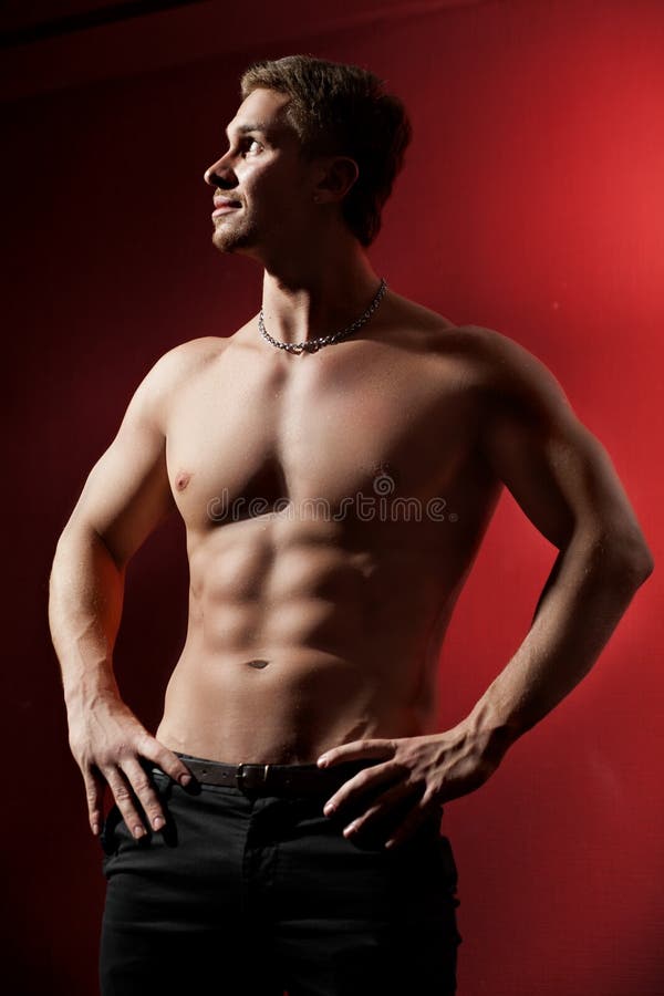 Muscular Male Torso. Relief Stock Photo - Image of lifestyle, caucasian ...