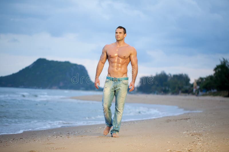 5,545 Muscular Guy Beach Stock Photos - Free & Royalty-Free Stock ...
