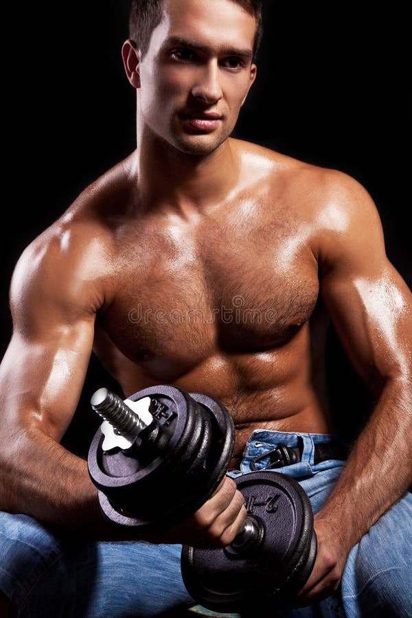 Muscular man stock image. Image of healthy, lifestyle - 22296561