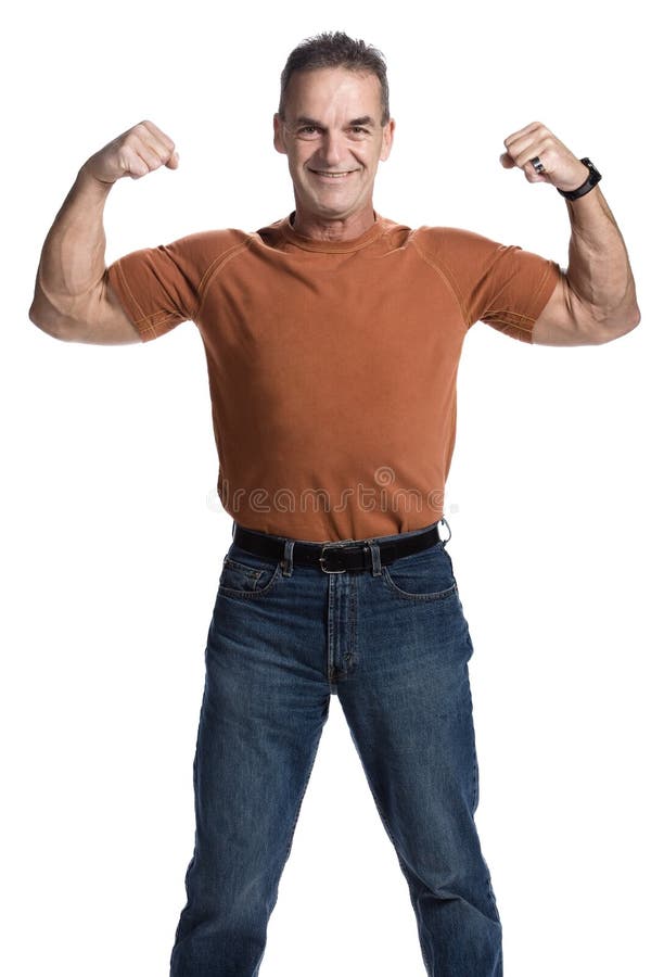 Muscular man of 50s stock photo. Image of vertical, colour - 2404178