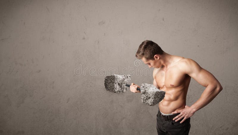676 Man Lifting Rock Stock Photos - Free & Royalty-Free Stock Photos ...