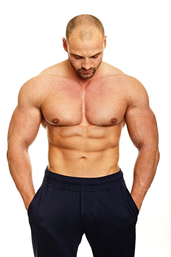 Muscular man stock photo. Image of adult, masculinity - 41007836