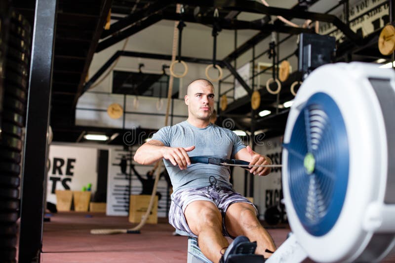 Muscular Man is Working Out Stock Image - Image of indoor, club: 95425795