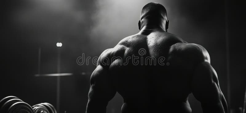 Muscular Physique of Bodybuilder Showcasing Powerful Back Muscles in ...