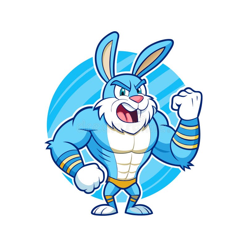 Muscular Rabbit Bird Watching Stock Vector - Illustration of cute, bird ...