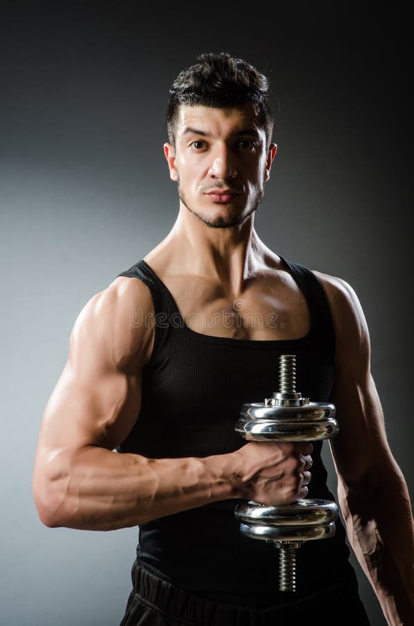 Muscular Ripped Bodybuilder Stock Photo - Image of adult, training ...