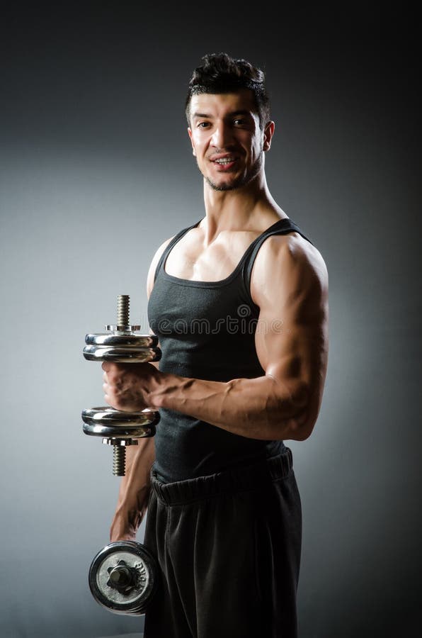 Muscular Ripped Bodybuilder Stock Photo - Image of strength, dumb: 43414490