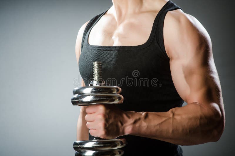Muscular Ripped Bodybuilder Stock Image - Image of sport, exercise ...