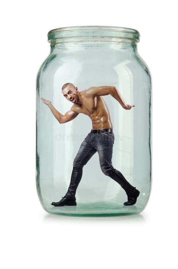 Muscular ripped man stock photo. Image of glassware, jars - 44314270