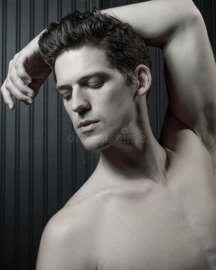 Male Chest and Mid-Section stock photo. Image of eyes - 48122882