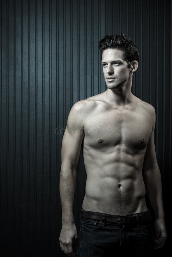 Male Chest and Mid-Section stock photo. Image of eyes - 48122882