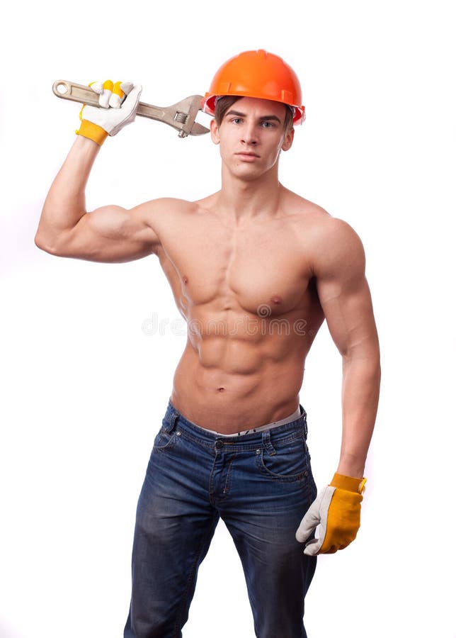Worker stock photo. Image of cool, handsome, cutting, caucasian - 1924340