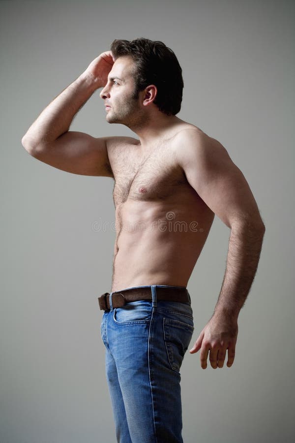 Muscular man stock image. Image of face, achievement - 11695159