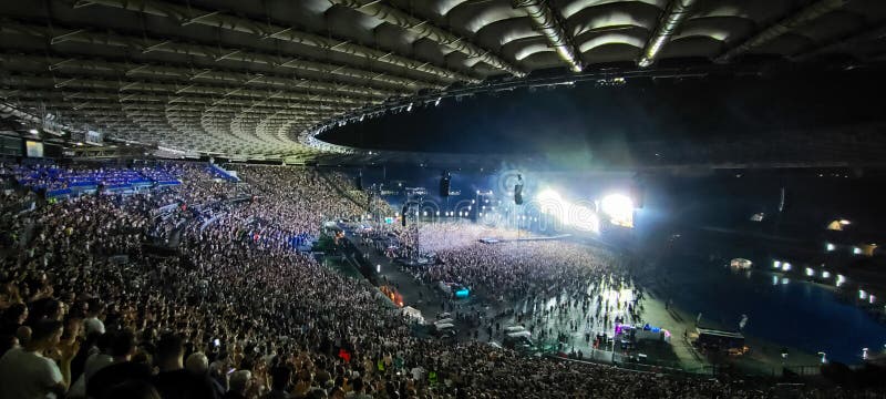 MUSE Live at Stadio Olimpico, Roma. July 18 Editorial Image - Image of ...