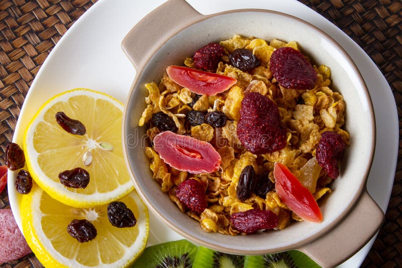 Museli stock photo. Image of berry, lemon, fruit, healthy - 30567744