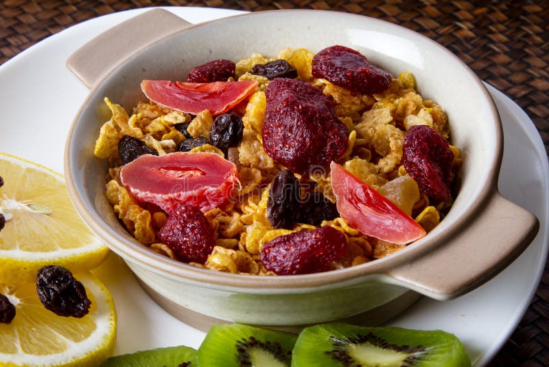 Museli stock photo. Image of strawberry, berry, food - 30567748