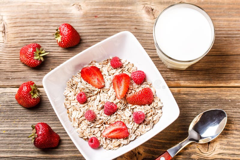 Museli with summer berries stock photo. Image of healthy - 33214034