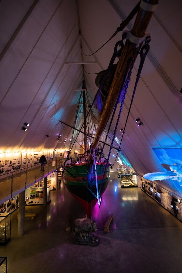 Museo de Fram imagen de archivo editorial. Imagen de interior - 114673464