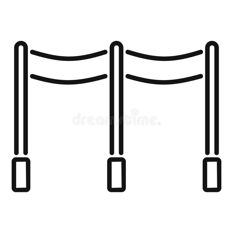 Museum Barrier Rope Dividing Line for Queue or Exhibit Stock ...