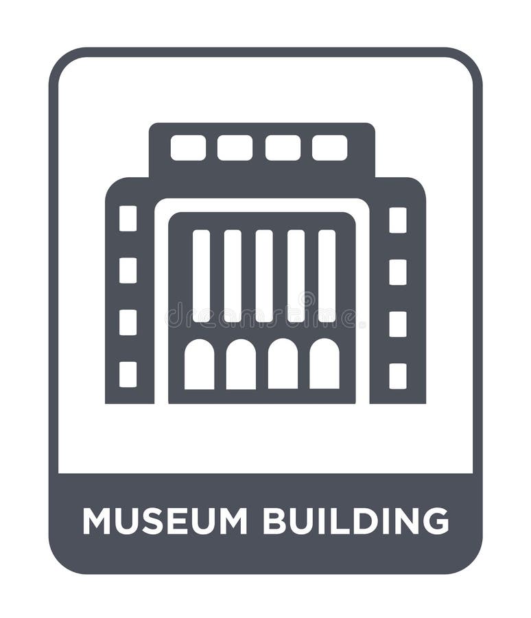 Museum Map Icon in Trendy Design Style. Museum Map Icon Isolated on ...