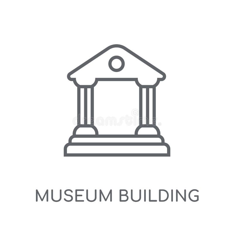 Museum Map Icon. Trendy Museum Map Logo Concept on White Background ...