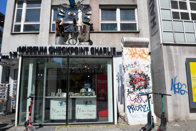 Museum of Checkpoint Charlie on Berlin in Germany Editorial Photography ...