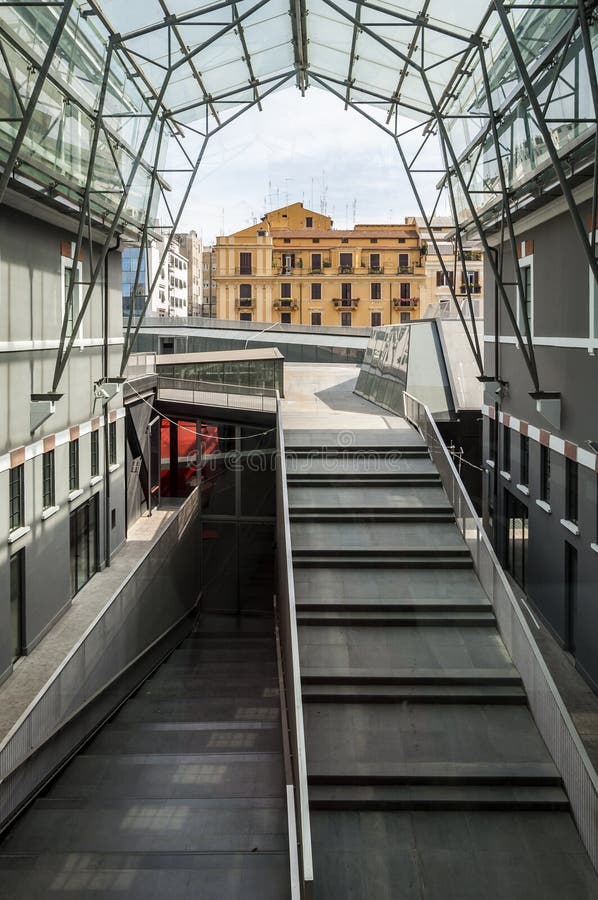 Museum of Contemporary Art of Rome Editorial Photo - Image of clouds ...