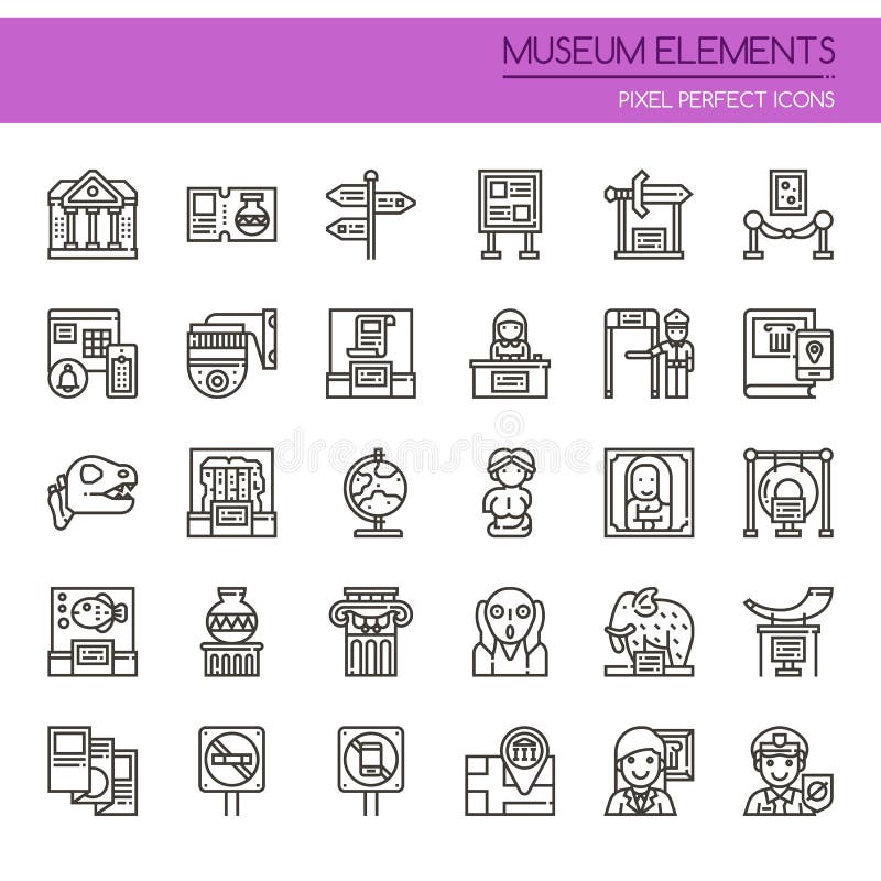 Museum Elements stock vector. Illustration of history - 100624876