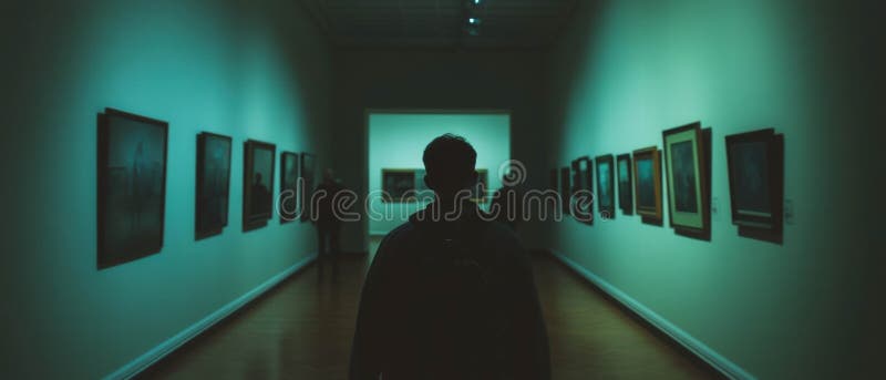 Museum Exhibit Illuminated by Soft Spotlight, Drawing Attention To ...